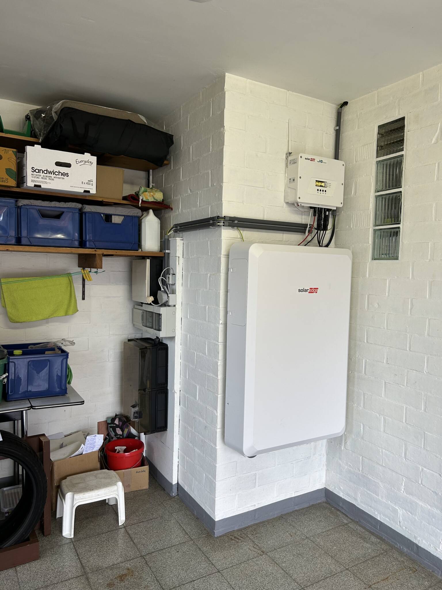 Thuisbatterij uitbreiding PV installatie in 2230 Ramsel - DGS Energie